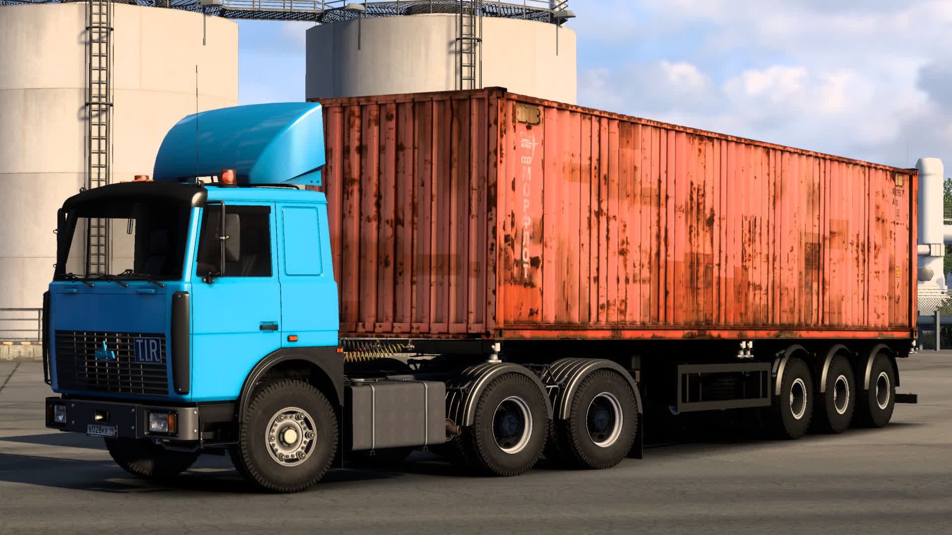 516 / ЕTS 1.57 / MAZ 6422 / Есть груз из Румынии в Россию.