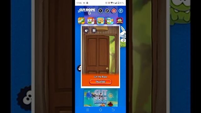 Новый и переделать рекламы cut the rope