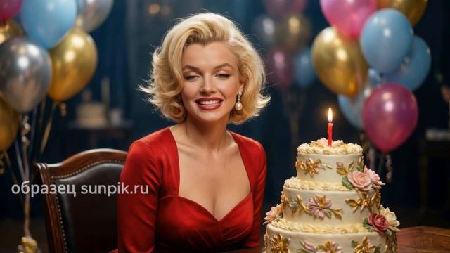 Красивое видео поздравление с днем рождения мужчине от эффектной блондинки