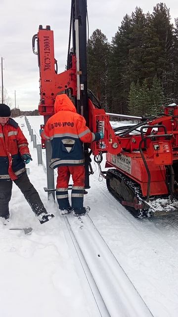 Забивка стояк своебоем МСУ