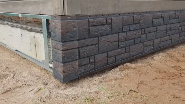 Облицовка фундамента частного дома варианты недорого - купить фасадные панели для наружной отделки