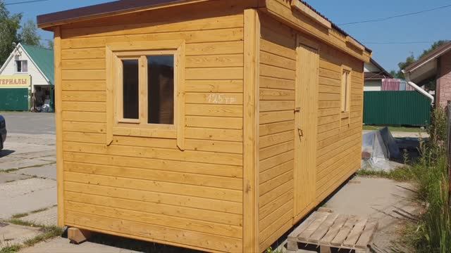 Деревянная строительная бытовка купить недорого в Московской области от производителя из Пестово