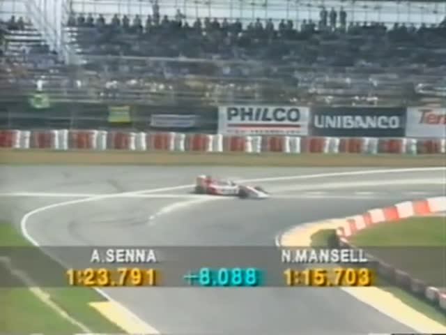 Формула 1. Разворот Сенны на Гран-при Бразилии (пятница)