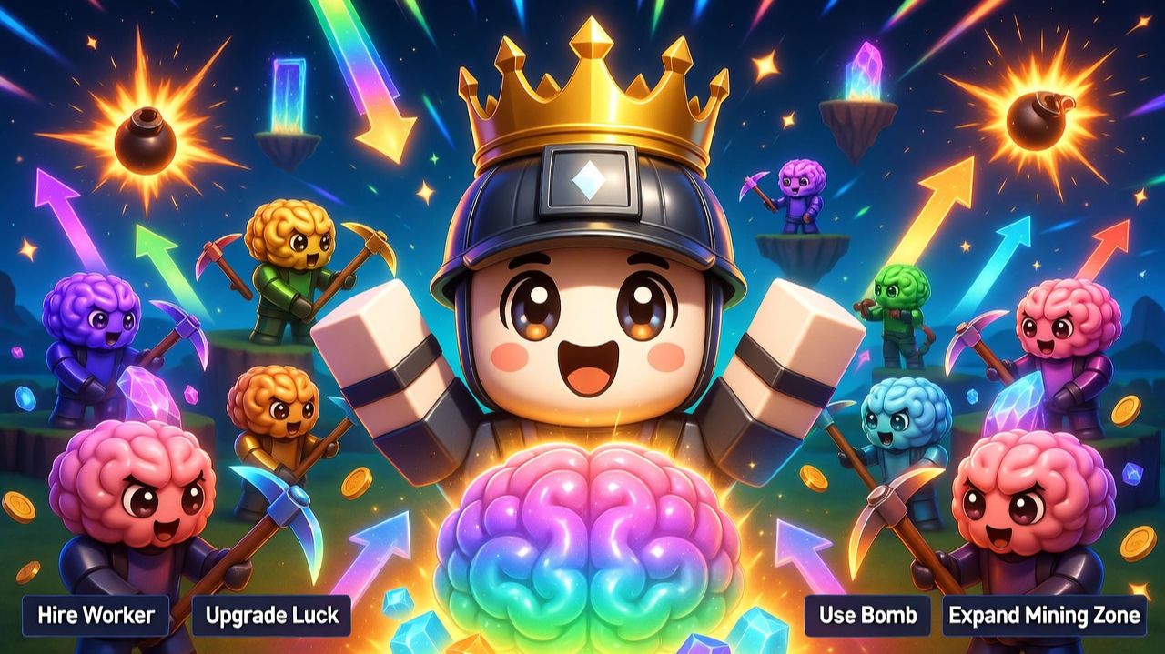 💣 ВЗРЫВАЮ ВСЁ БОМБОЧИКОМ! ТОПОВАЯ ПРОКАЧКА В БРЕЙНРОТ МАЙНЕРЕ! 💥