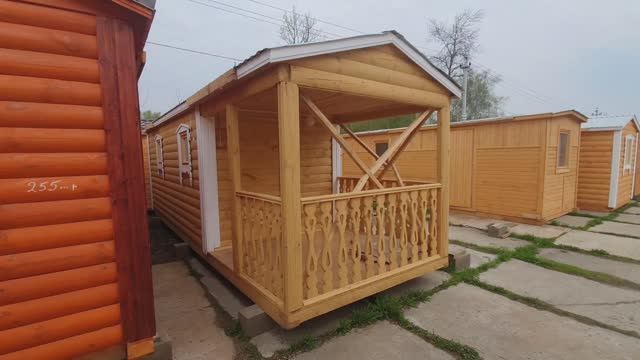 Мобильная баня с террасой под ключ с доставкой, цены и проекты от строительной компании из Пестово