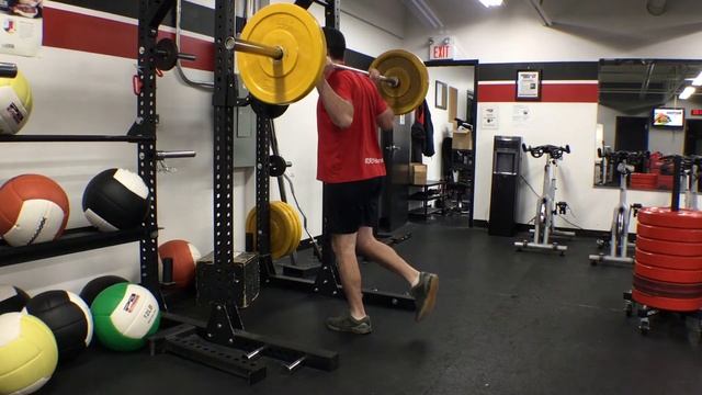 Barbell eccentric focused single leg squat (1 down 2 up) | Эксцентрик перегрузка присед на 1 ноге