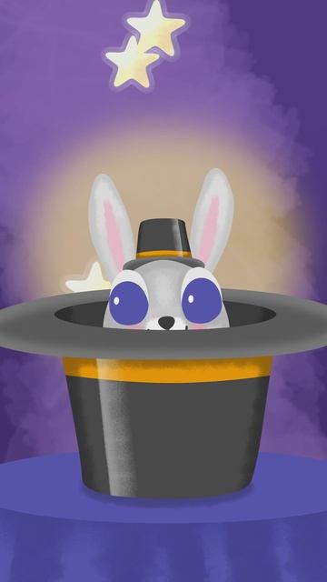 Анимация. Фокус. Заяц в шляпе. Moho