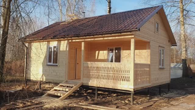 Строительство на заказ бани из сухого профилированного бруса под ключ Пестово в Московской области