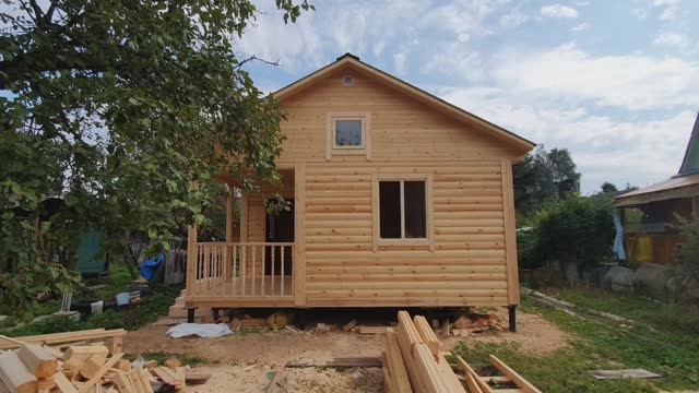 Заказ одноэтажного дома из профилированного бруса под ключ от строительной компании из Пестово