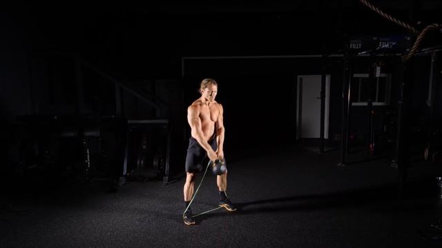 Banded Russian Kettlebell Swings | Махи гирей с резиной на заднюю