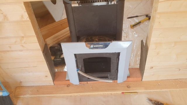 Монтаж ермак 16 пс классика - печь для бани из бруса под ключ из Пестово, оптовая цена с доставкой