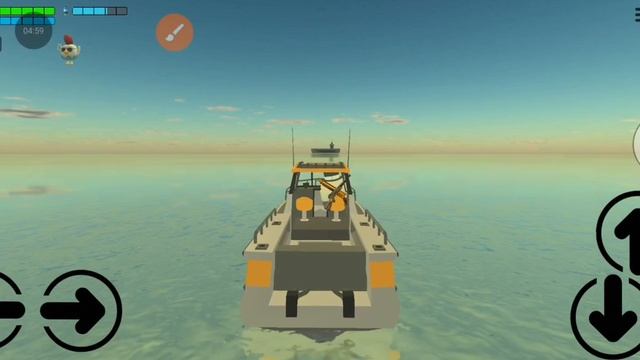 я открыл ну военый корабаль и айсберг в чикен гане!! (Я шоке!)