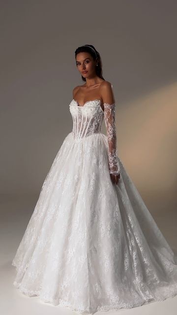 Свадебное платье Ману из коллекции «Royalty» 2026, Gabbiano Premium