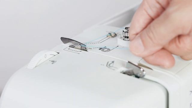 NECCHI NE210 | Замена иглы. Установка и заправка двойной иглы