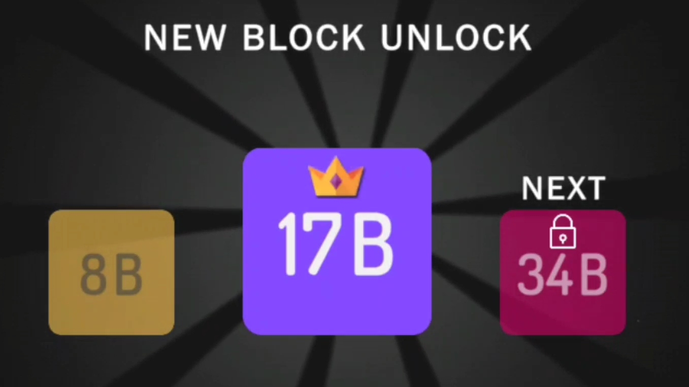 X2 Blocks (4B → 8B → 17B)