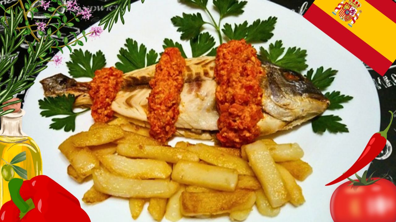 ДОРАДА ЗАПЕЧЁННАЯ ПО-ИСПАНСКИ / Вкуснейшая рыба в соляном панцире с оригинальным соусом