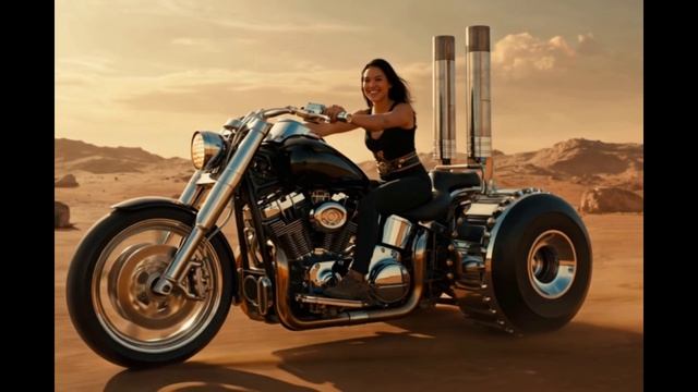 Дерзкие и красивые Байкерши. МотоФутуристика. фильм АI