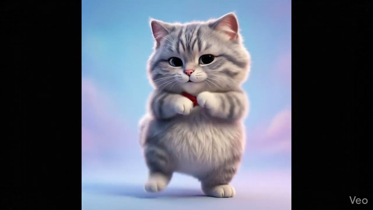 Танцы кота 4. ИИ-видео, #cat #веселыекоты #видосыоткота #прикольныекоты