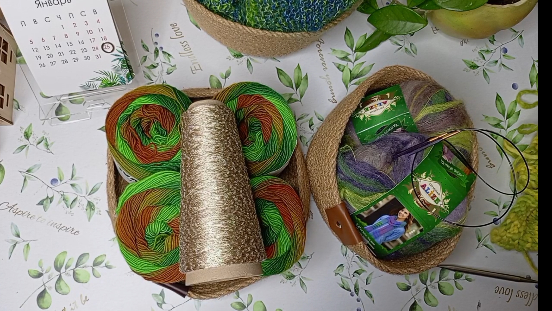 СП "Вязальный переполох "А скоро Веснаааа" с Еленой Велиной. Январь, 2 отчет☺️