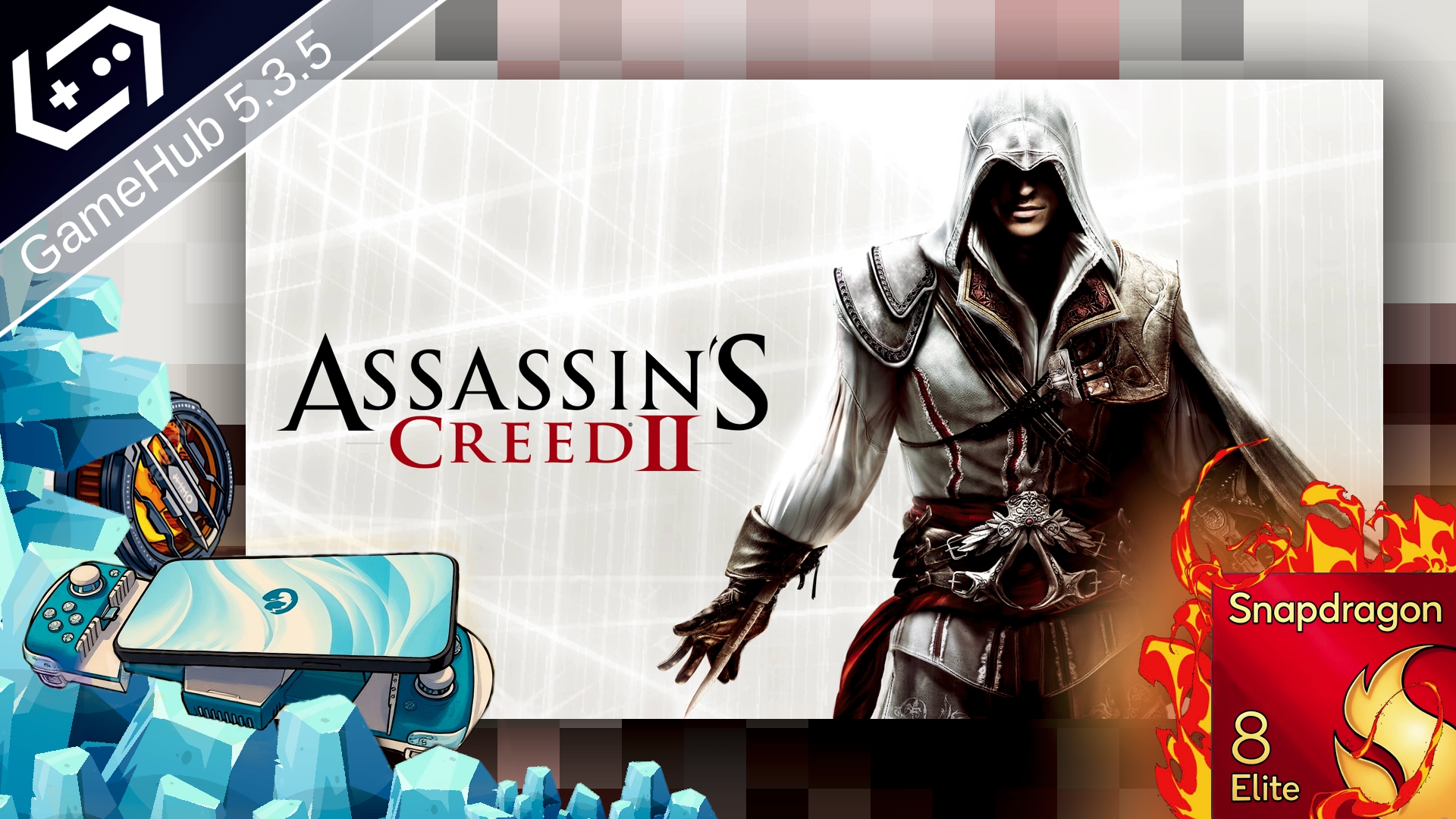 Assassin's Creed II. GameHub 5.3.5.Snapdragon 8elite. С активным охлаждением.
