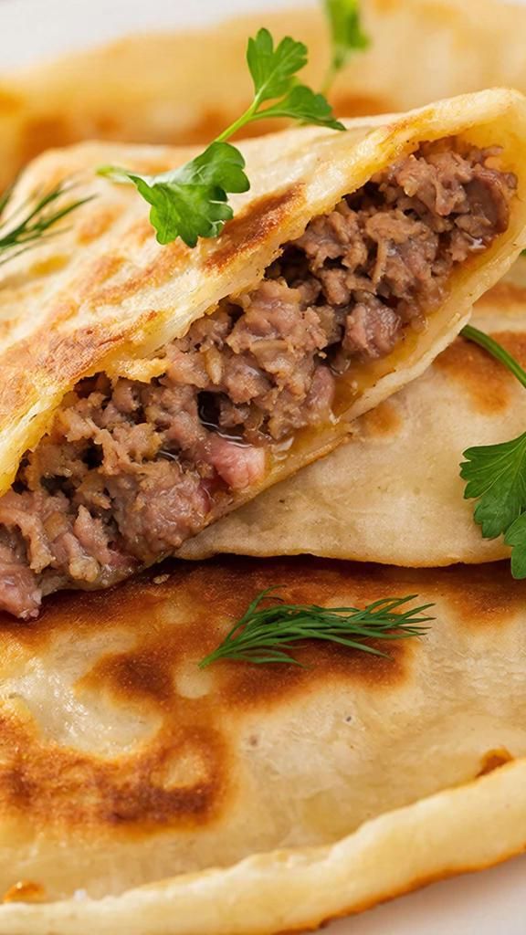 🥟Жареные лепёшки с фаршем