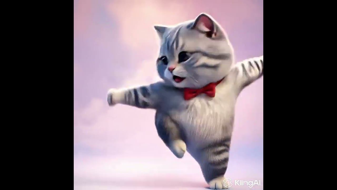 Веселые танцы котика #cat #веселыекоты #funny #веселыекоты #видосыоткота #cute #прикольныекоты