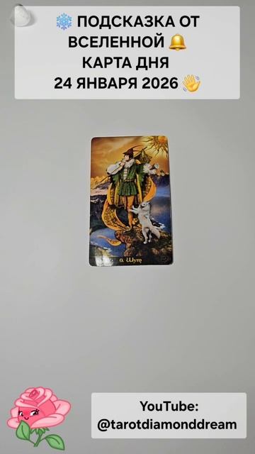❄️ ПОДСКАЗКА ОТ ВСЕЛЕННОЙ 🔔 КАРТА ДНЯ 24 ЯНВАРЯ 2026 👋