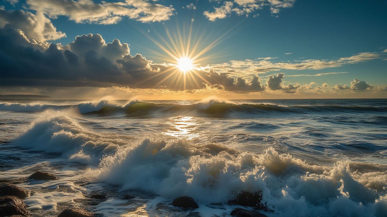 Расслабься на берегу моря под шум волн 🌊 Отдохни здесь и сейчас 🧘 Забудь все ✨