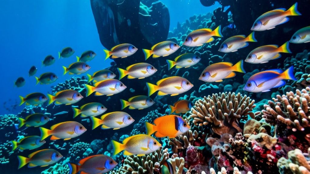 коралловый риф; дайвинг в Таиланде; дайвинг на Симиланских островах; ришелье рок