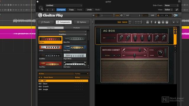 5.Уровни настройки усилителя