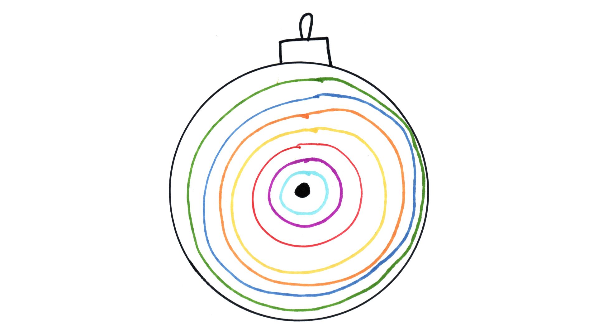 Ёлочный шар «Круги».