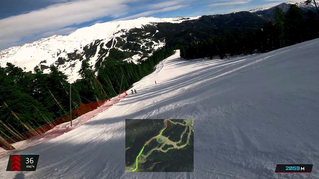 Красивый спуск Архыз