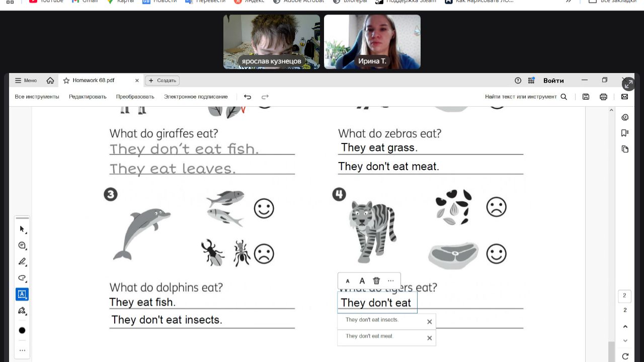 Открытый урок в мостике, английский язык 6 класс