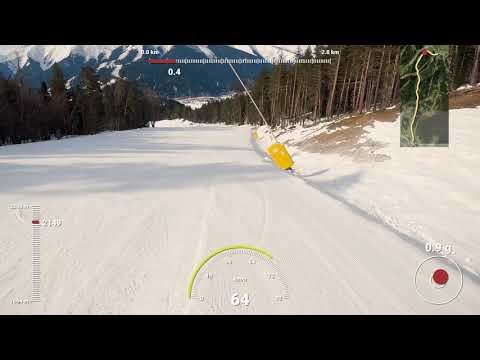 Раскатываем утренний вельвет в Архызе