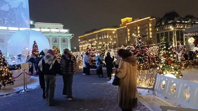 Волшебный сад на Сухаревской площади, Москва, 24.01.26 (Sukharevskaya Square, Moscow, January 2026)