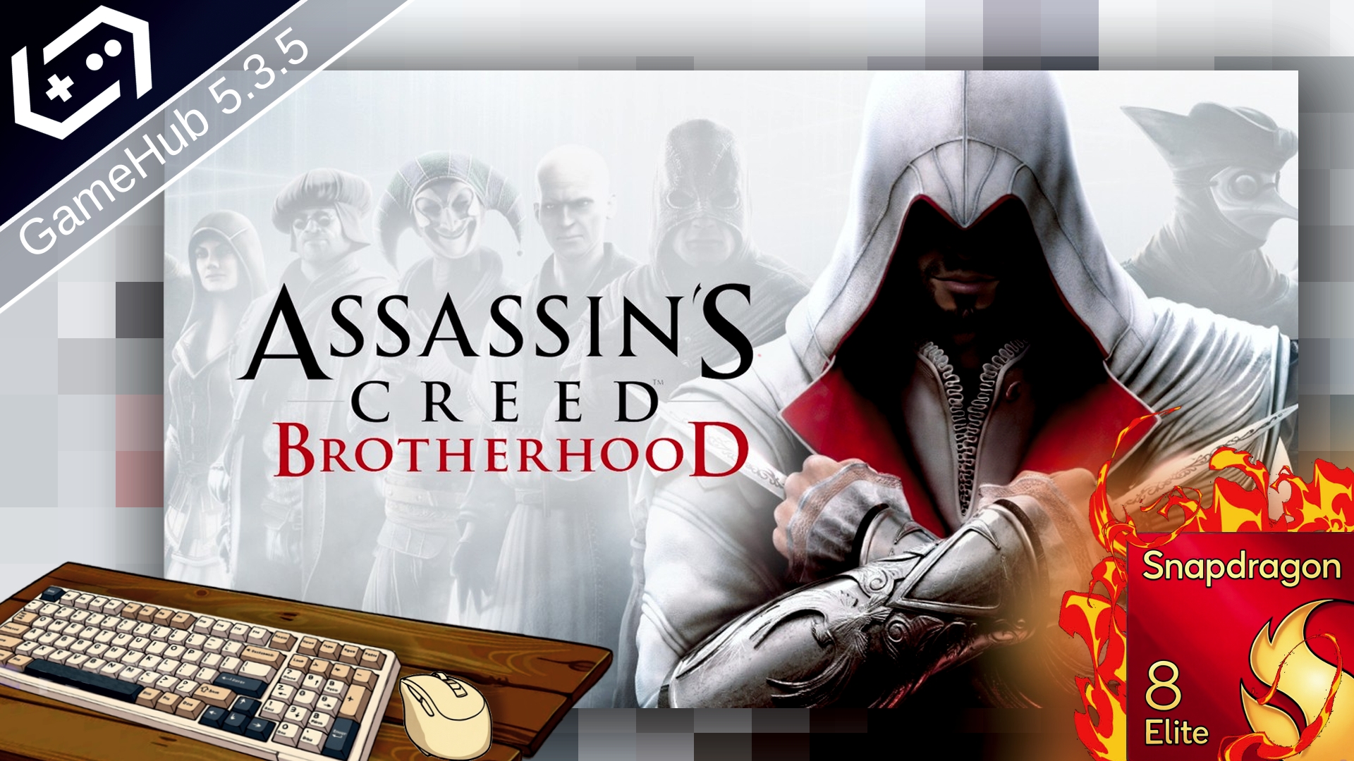 Assassin’s Creed: Brotherhood. GameHub 5.3.5.Snapdragon 8elite. Без активного охлаждения.