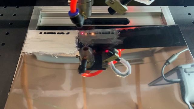 Лазерная гравировка нержавейки на СО2 станке 40вт