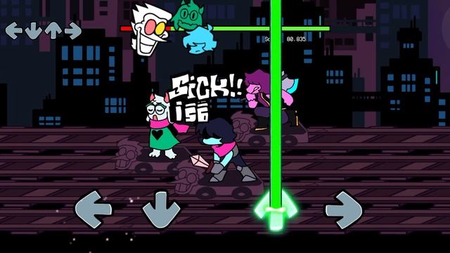 Дельта-рун в FNF! Мод в разразработке на телефон но на ПК полностю есть!