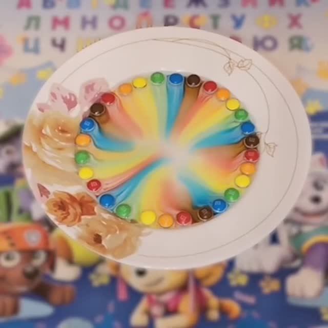 Опыт с M&M’s и водой