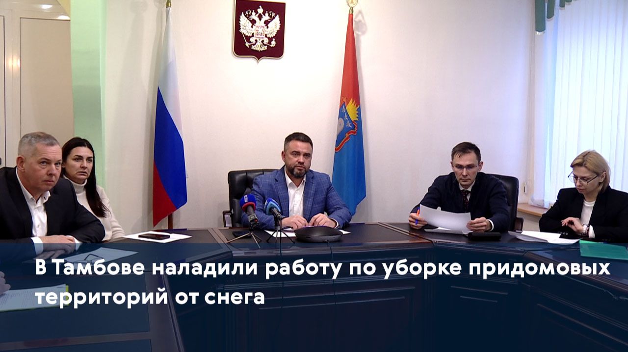 В Тамбове наладили работу по уборке придомовых территорий от снега