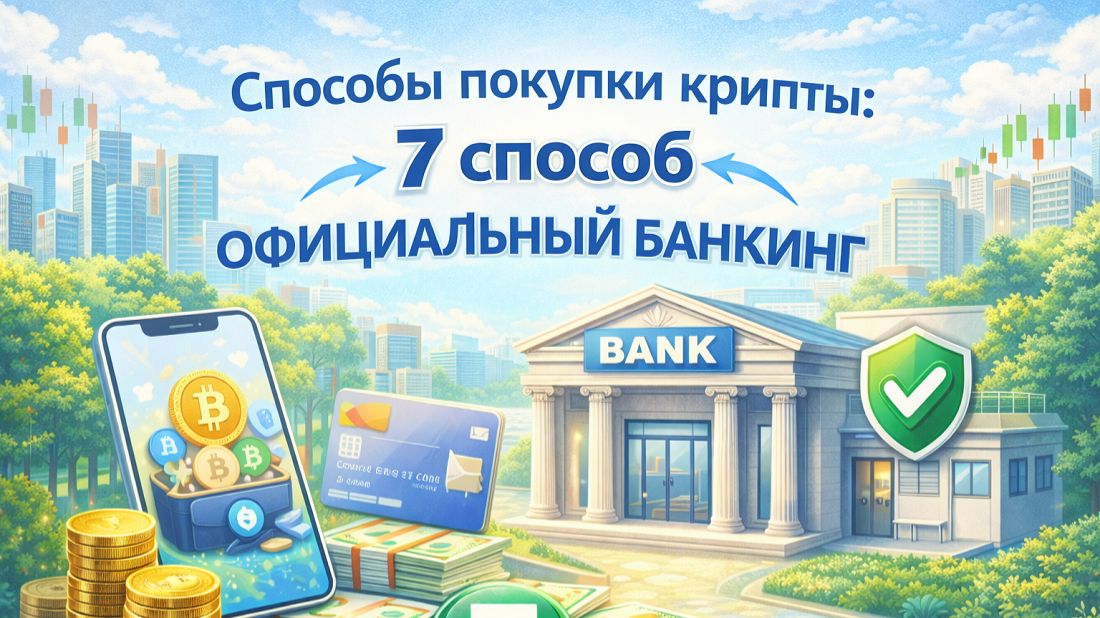 Способы покупки крипты: 7 способ — официальный банкинг