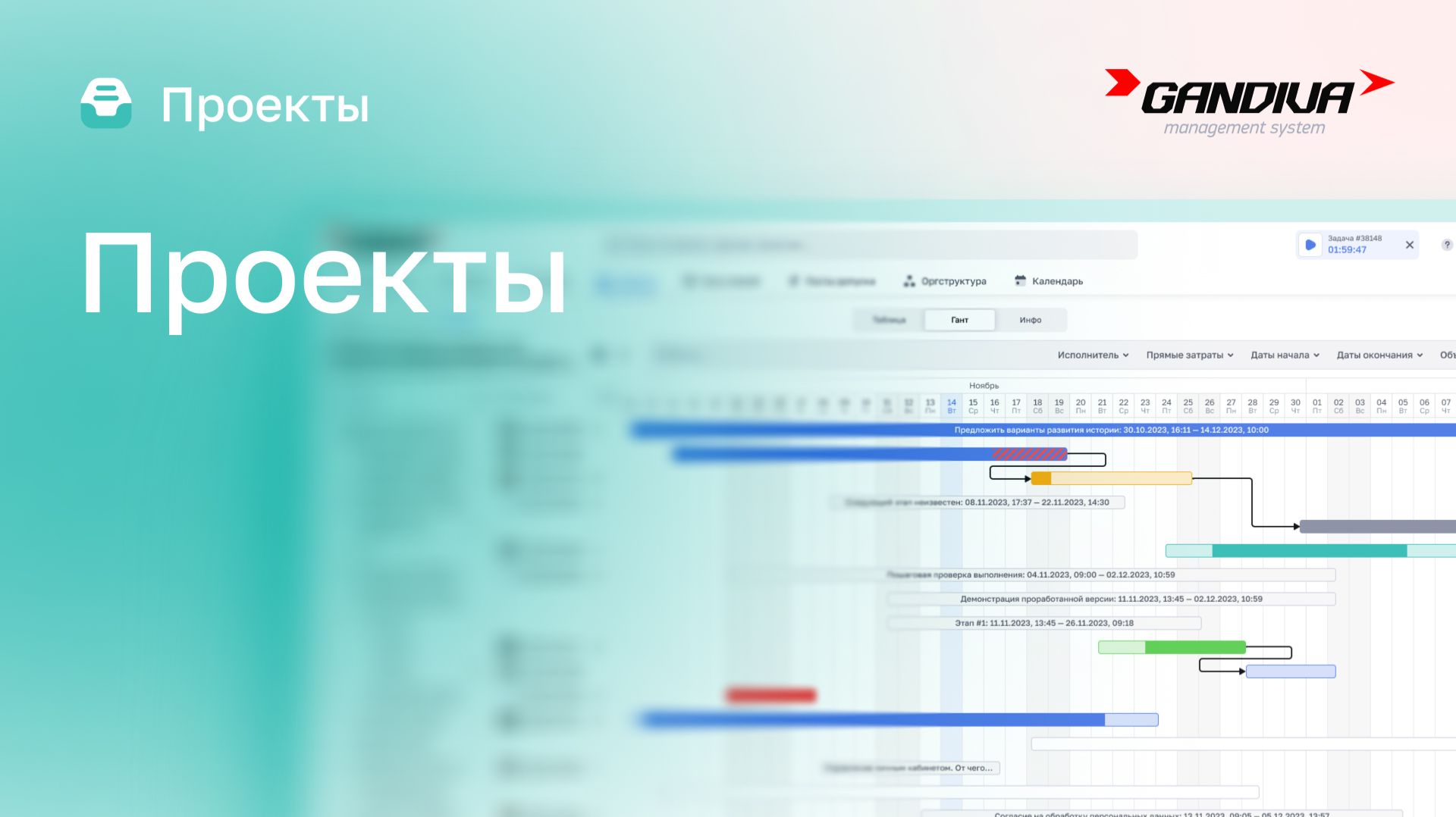 Проекты в GANDIVA