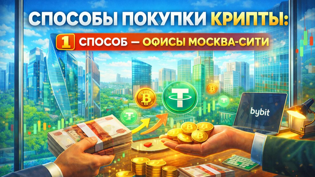 Способы покупки крипты: 1 способ — офисы Москва-Сити