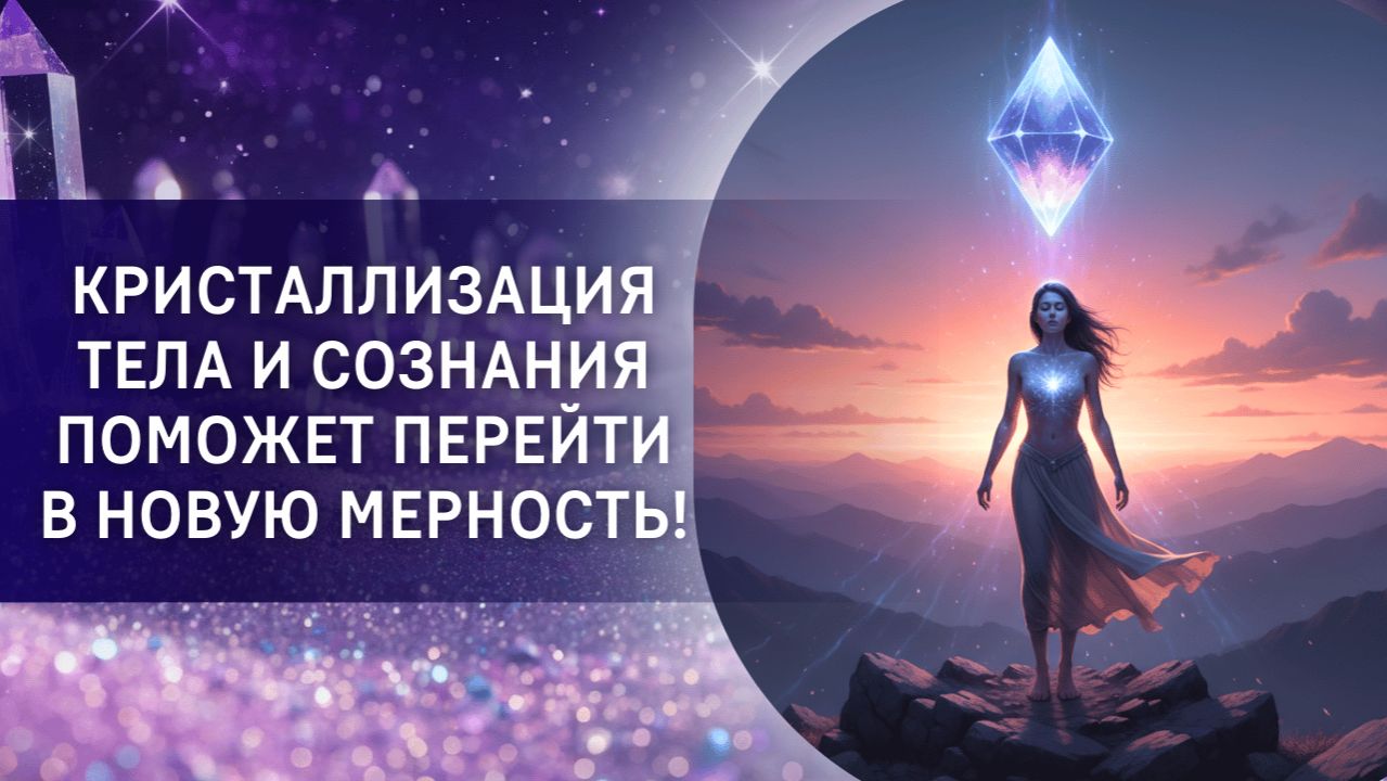 Кристаллизация тела и сознания поможет перейти в новую мерность!