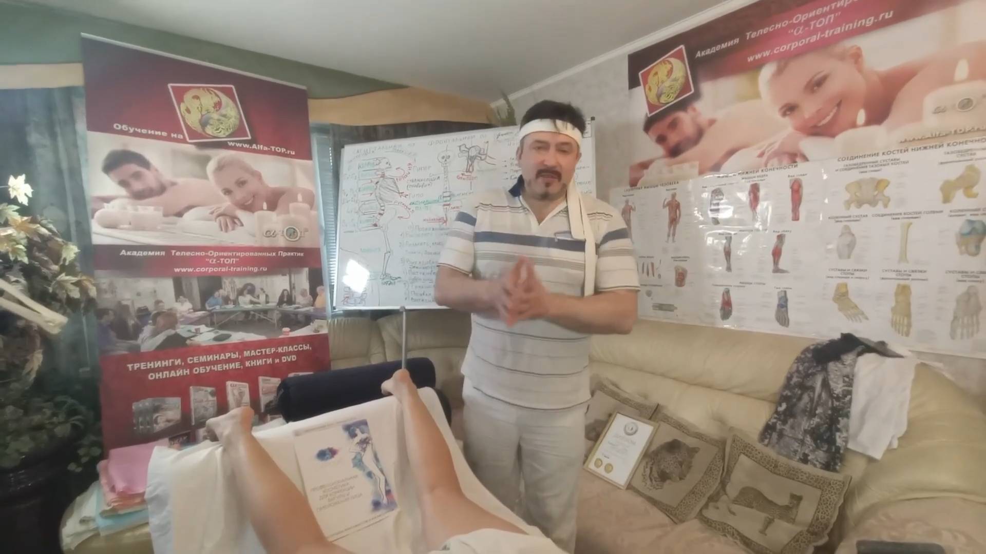 Как делать Антицеллюлитный массаж для девушек, Разбираем все приемы. Обучение массажу Олега Гудвина!