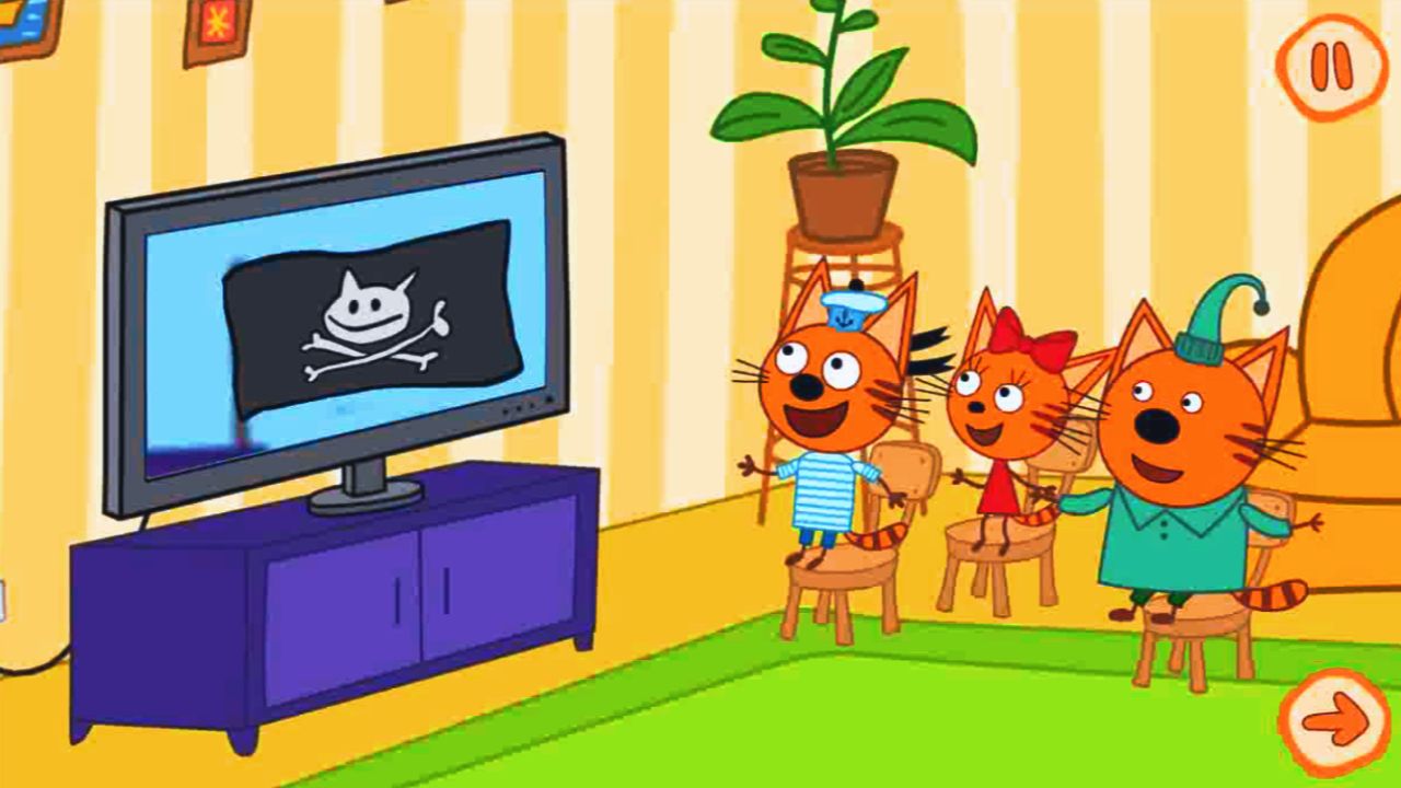 Три Кота - Пиратская История Медузу мне за Воротник. Котята в Поисках Пиратских Сокровищ