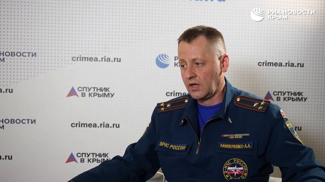 В Крыму для тушения возгораний используют робототехнические комплексы.