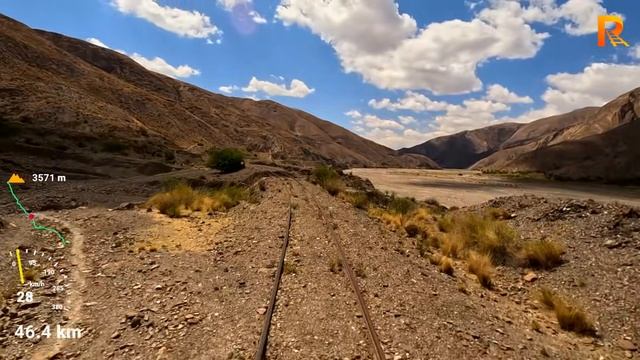 🇧🇴 Боливия - на поезде по маршруту из Аточа в Тупиза, вид из кабины / 2025