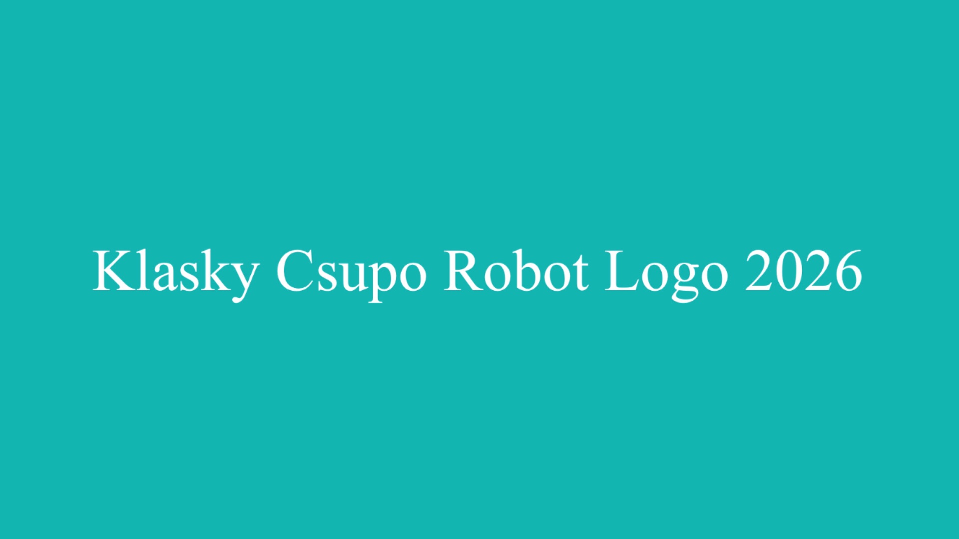 Klasky Csupo Robot Logo 2026