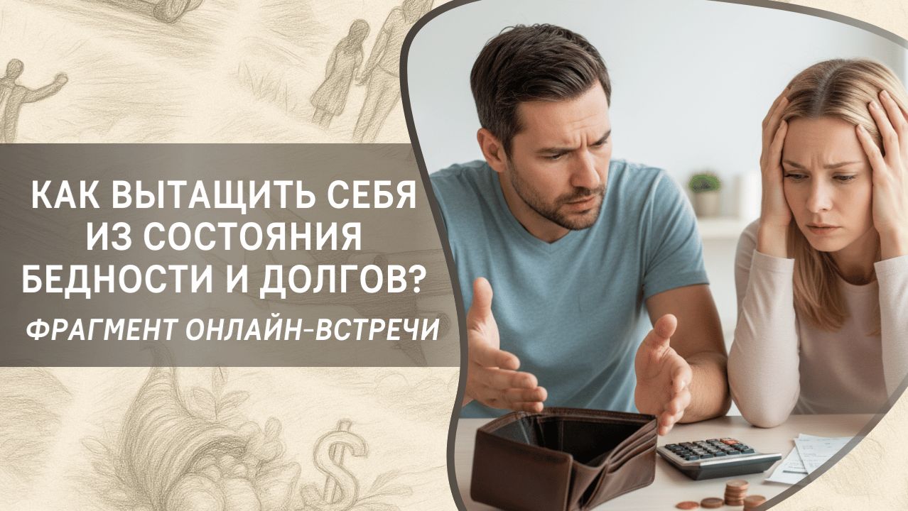 Как вытащить себя из состояния бедности и долгов? Фрагмент бесплатного вебинара